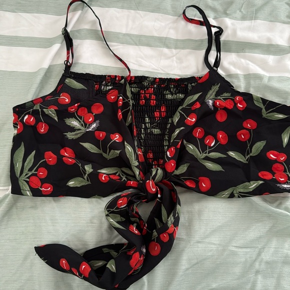 Tops | Cherry Crop Top | Poshmark